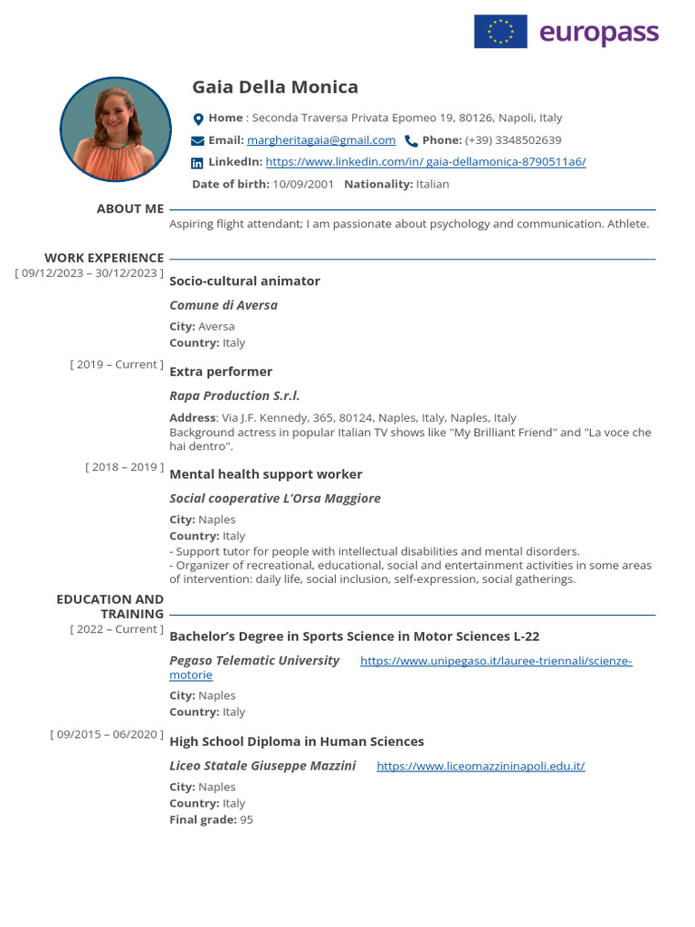 English CV | PDF | Behavioural Sciences