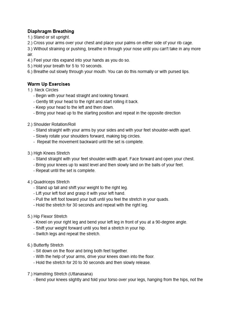 Arrangements and Instruction of Exercises | Download Free PDF ...