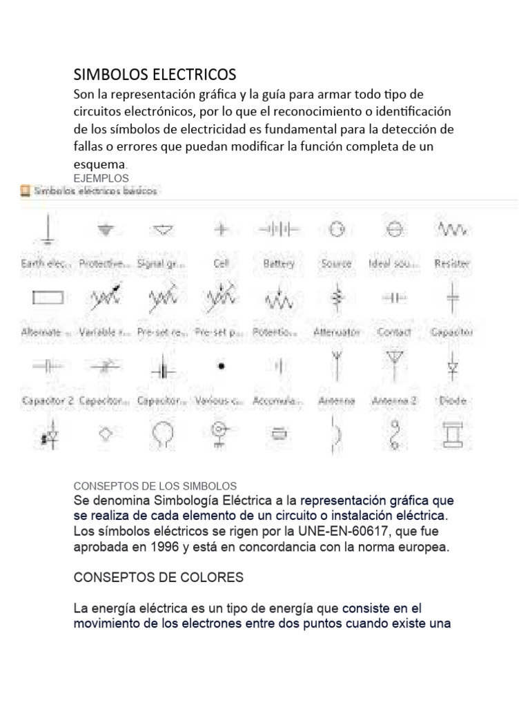 SIMBOLOS ELECTRICOS | PDF