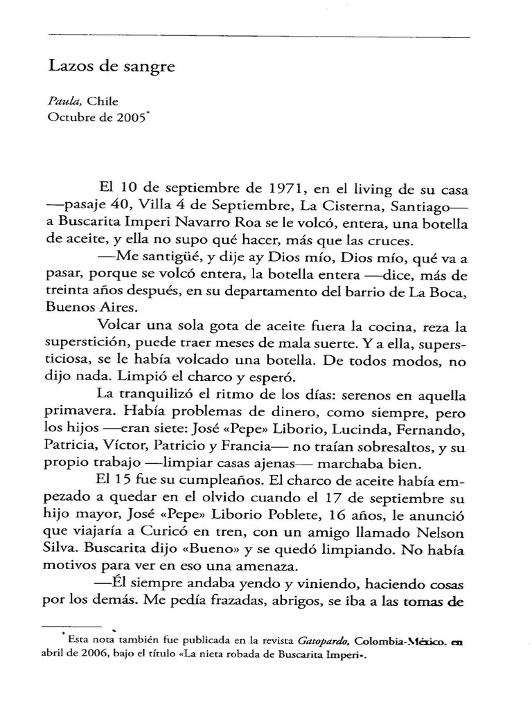 Leila Guerreiro - Lazos de Sangre | PDF