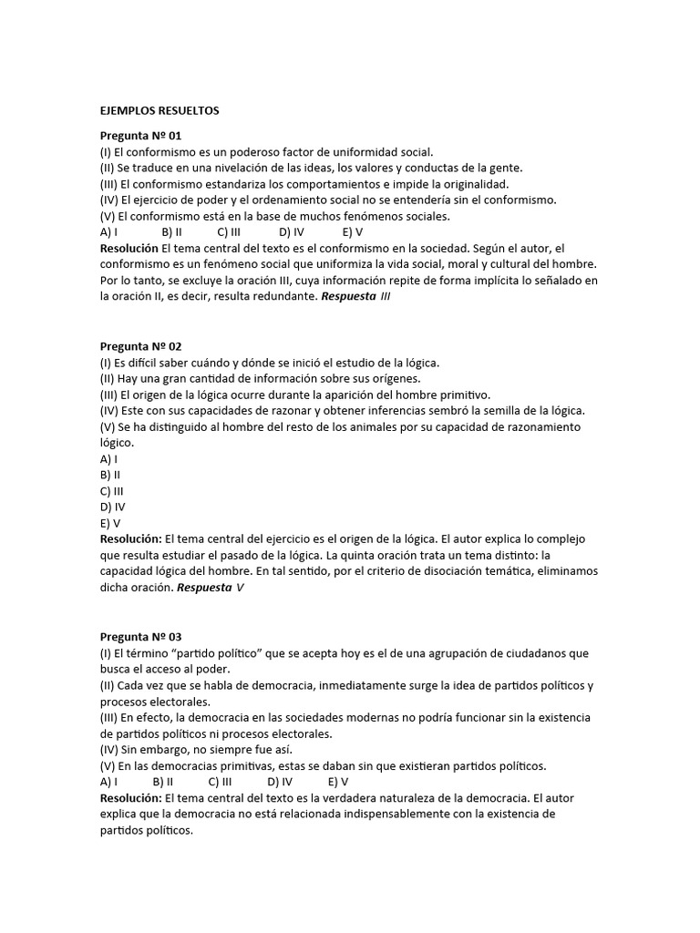 Eliminacion de Oraciones | PDF