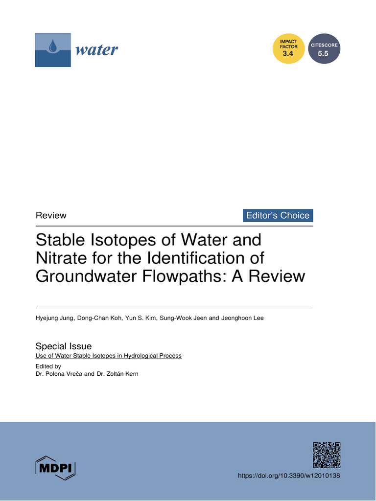 0.stable Isotopes of Water and Nitrate For The Identification of ... 0.stable Isotopes of Water and Nitrate For The Identification of ...