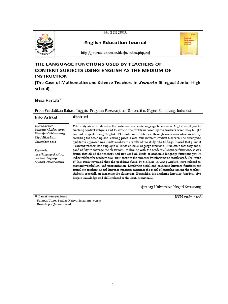 Language Functions in Bilingual Teaching | PDF | Career & Growth ...