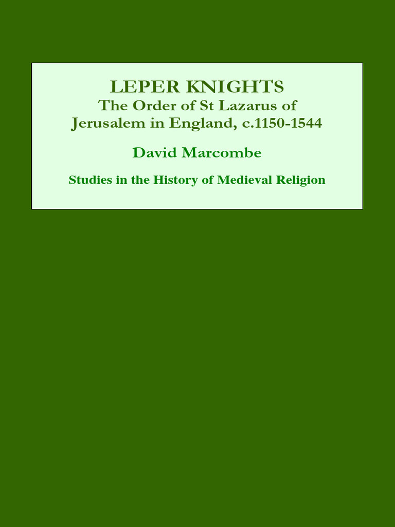 0851158935.boydell & Brewer - Leper Knights The Order of St. Lazus of ...