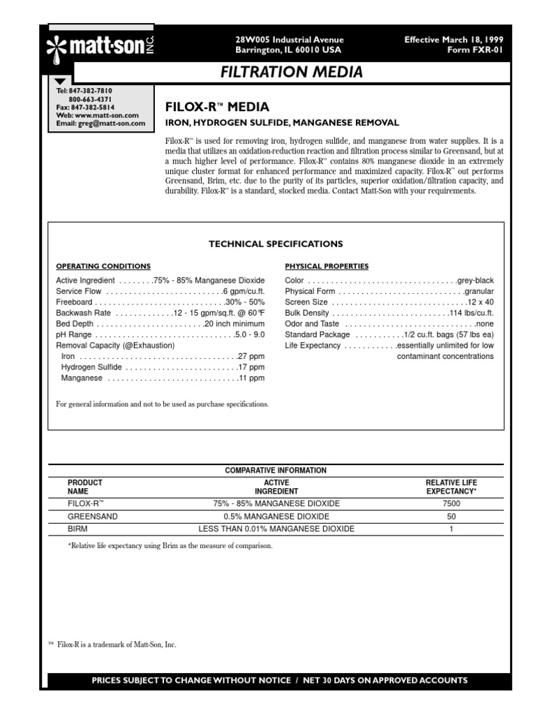 Filox R | Download Free PDF | Iron | Water