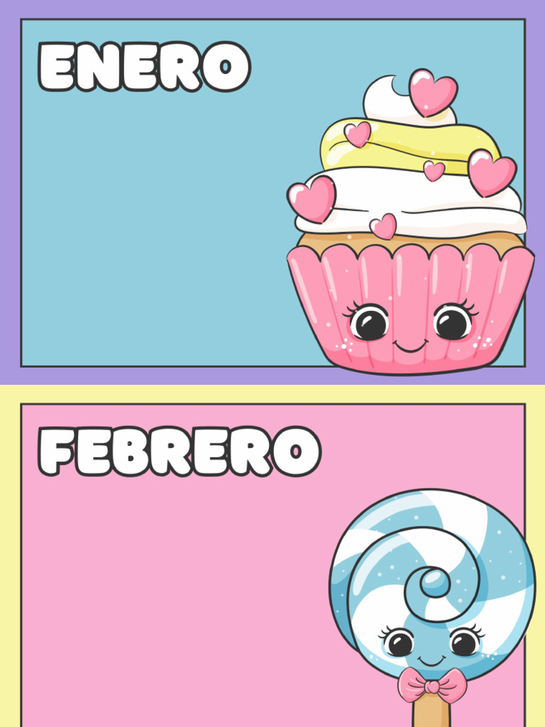 Tarjetas Meses de Año para Completar Los Cumpleaños | PDF