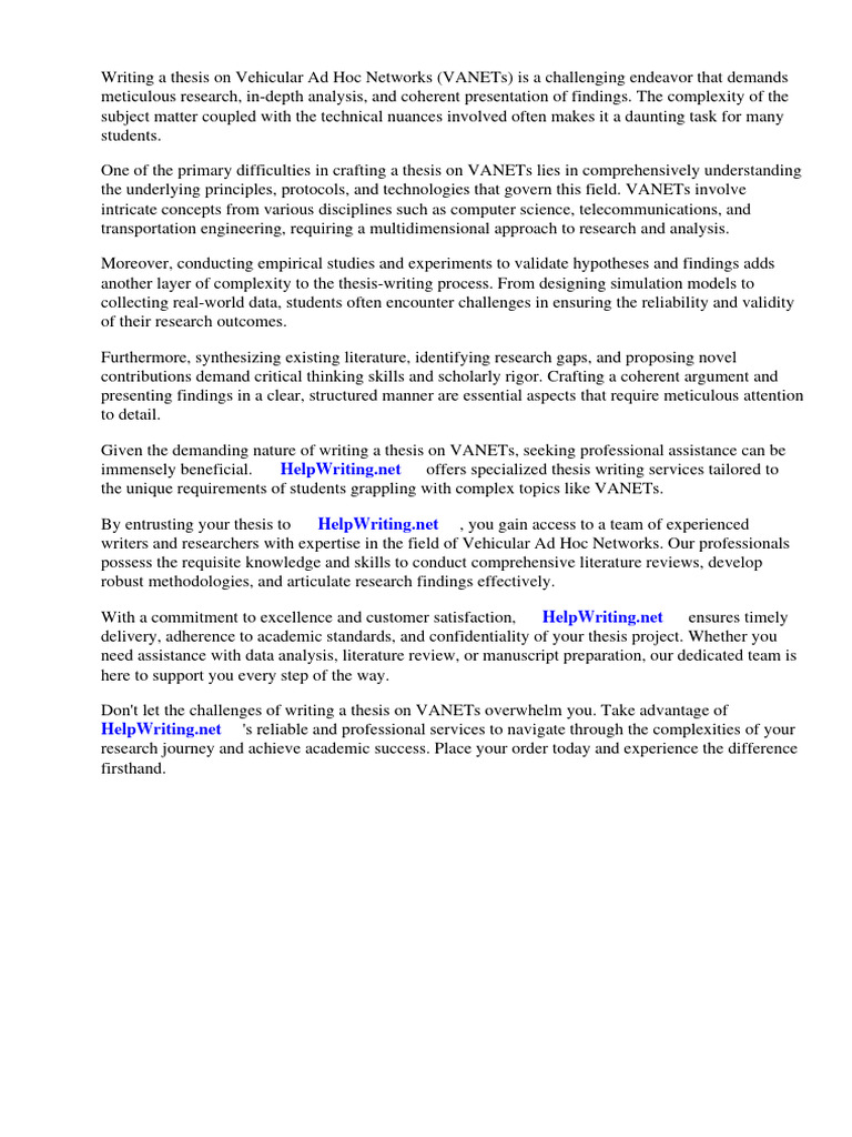 Thesis On Vehicular Ad Hoc Network Pdf Wireless Ad Hoc Network Computer Network