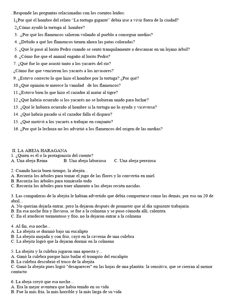 Actividades de Horacio Quiroga | PDF | Cuentos | Libros