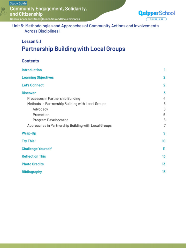 CESC Unit 5 - Lesson 1 | PDF | Methodology | Community CESC Unit 5 - Lesson 1 | PDF | Methodology | Community