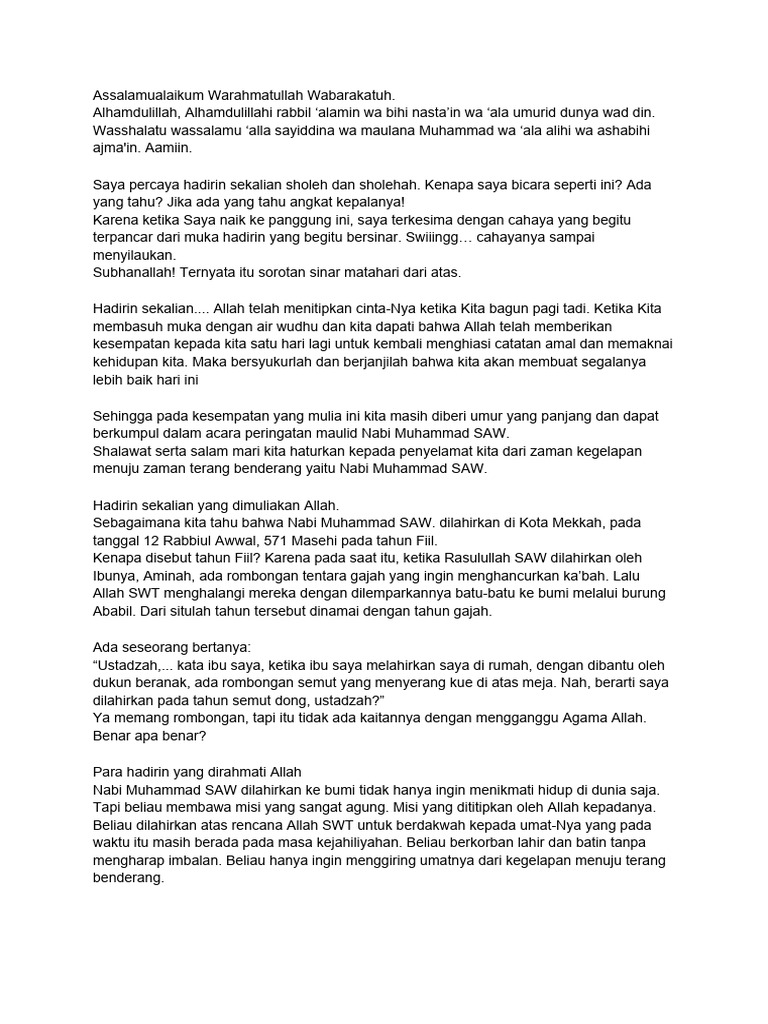 Ceramah Religi | PDF