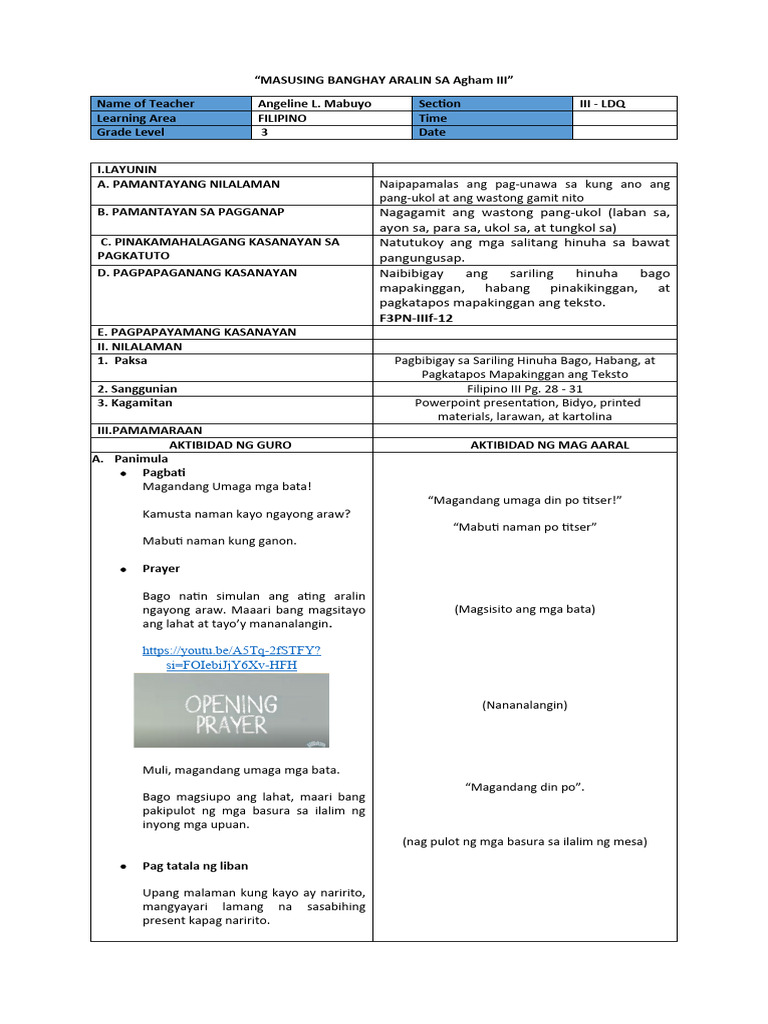 Pagbibigay Hinuha Worksheet NCR FINAL FILIPINO6 Q1 M7.pdf 6 FILIPINO