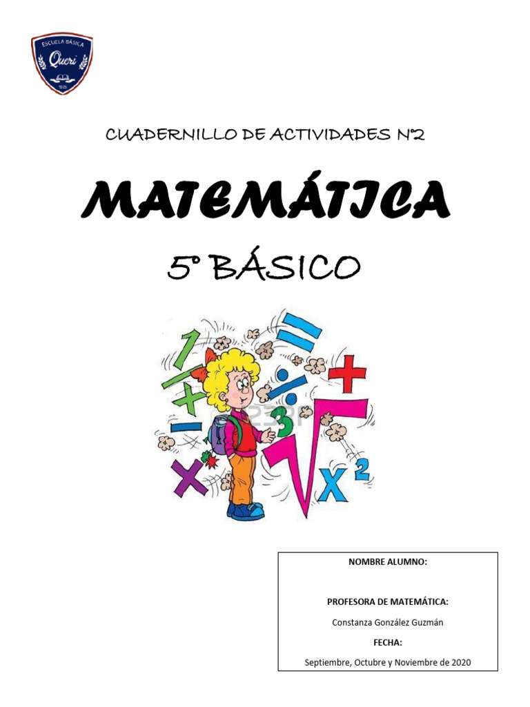 2do Cuadernillo 5to Actividades Matematica | PDF