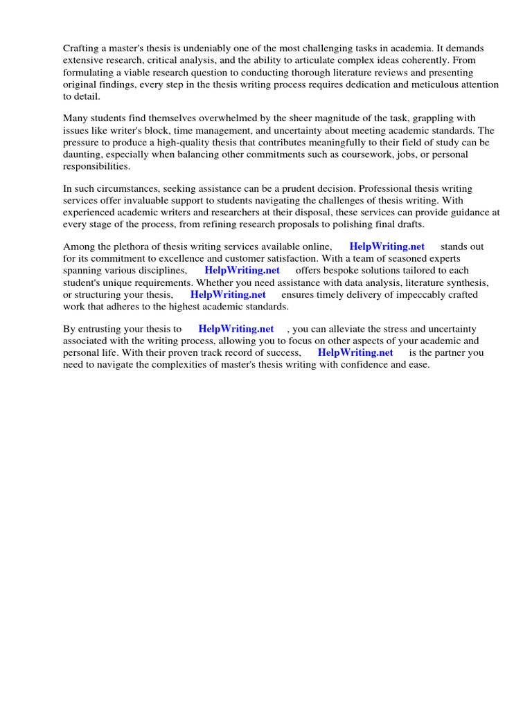 Ma Thesis Guidelines | PDF | Thesis | Publishing