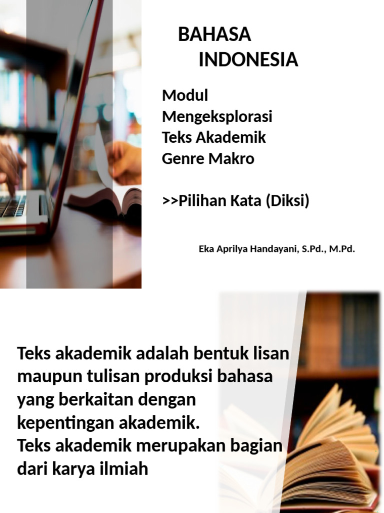 Pilihan Kata Teks Akademik - Karya Ilmiah | PDF