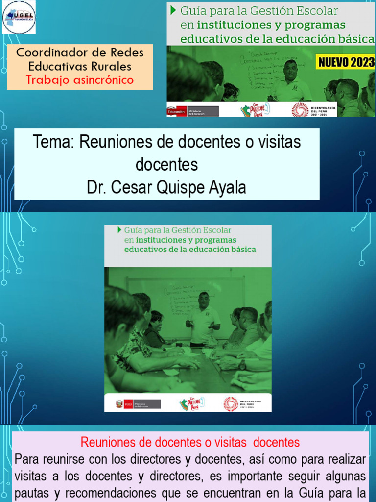 Reuniones de docentes o visitas docentes | PDF | Enseñando | Salón de ...