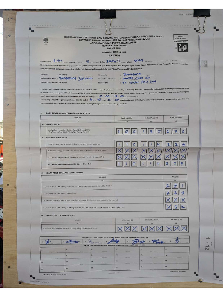 C Hasil DPD Ri Tps 45 | PDF