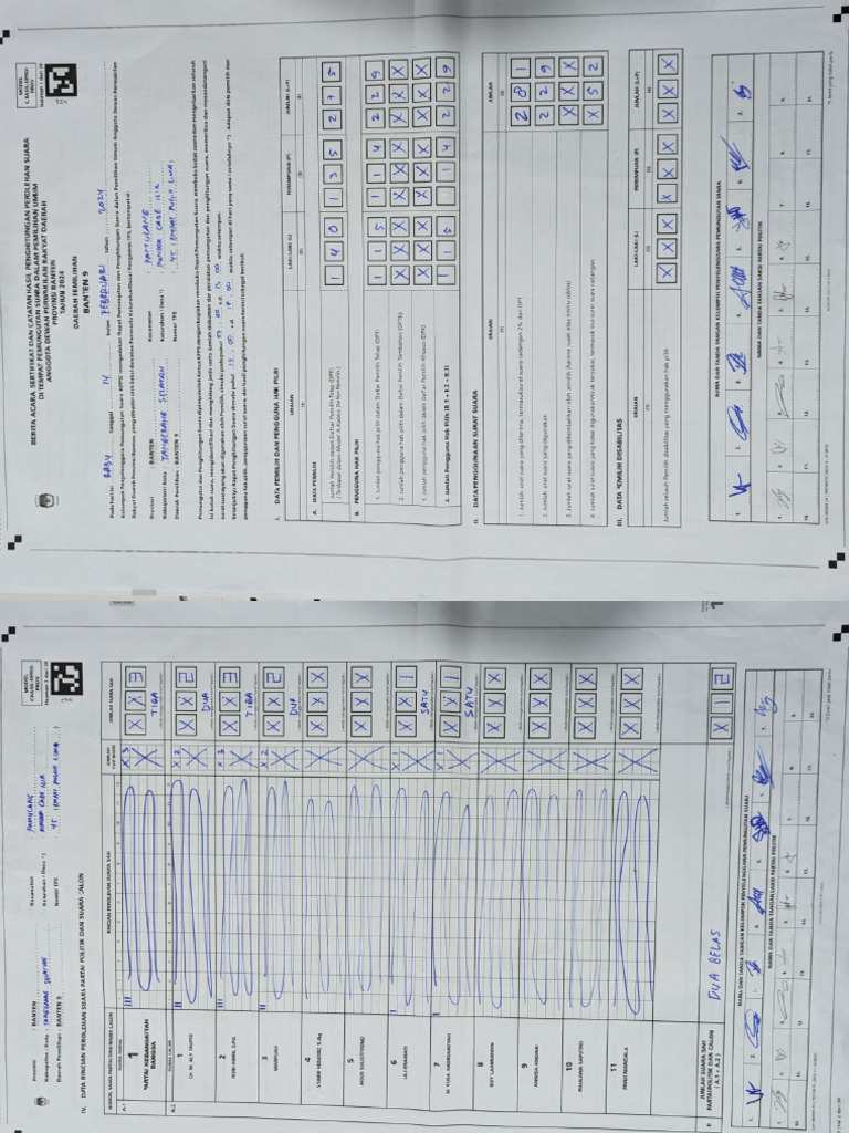 C.hasil DPRD Prov Tps 45 | PDF