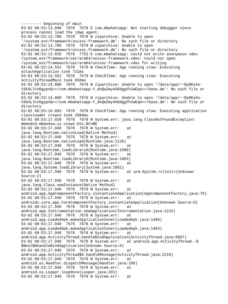 Logcat | PDF
