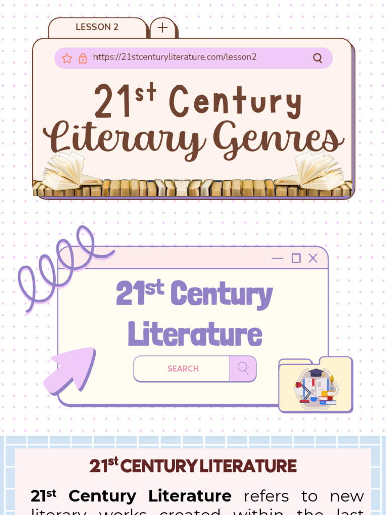 Q3-Lesson 3 - 21st Century Literary Genres | PDF