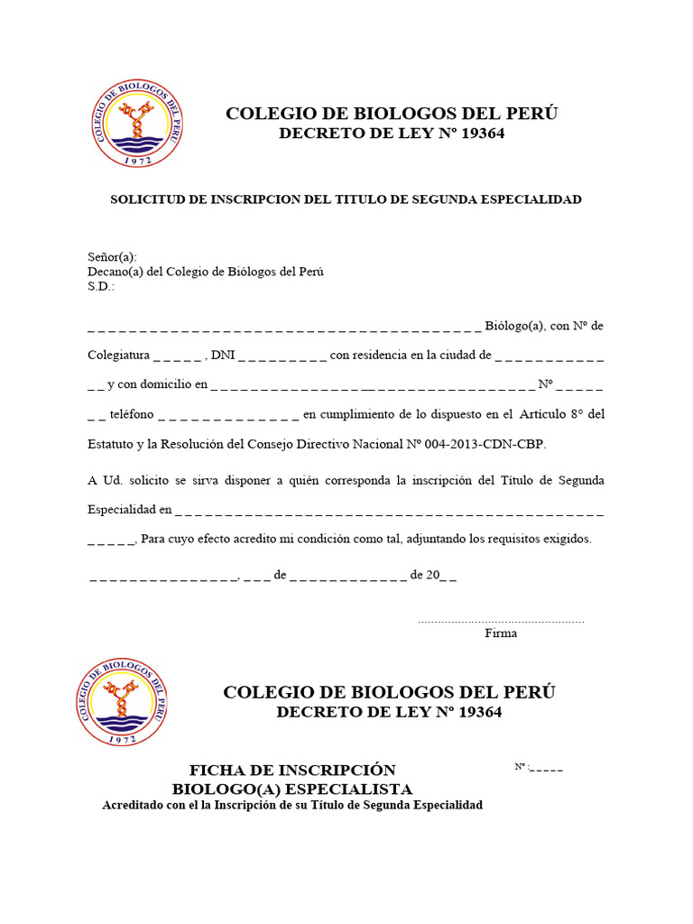 FichaInsc - Res - N 004-2013-CBP-CDN | PDF | Crecimiento personal y profesional