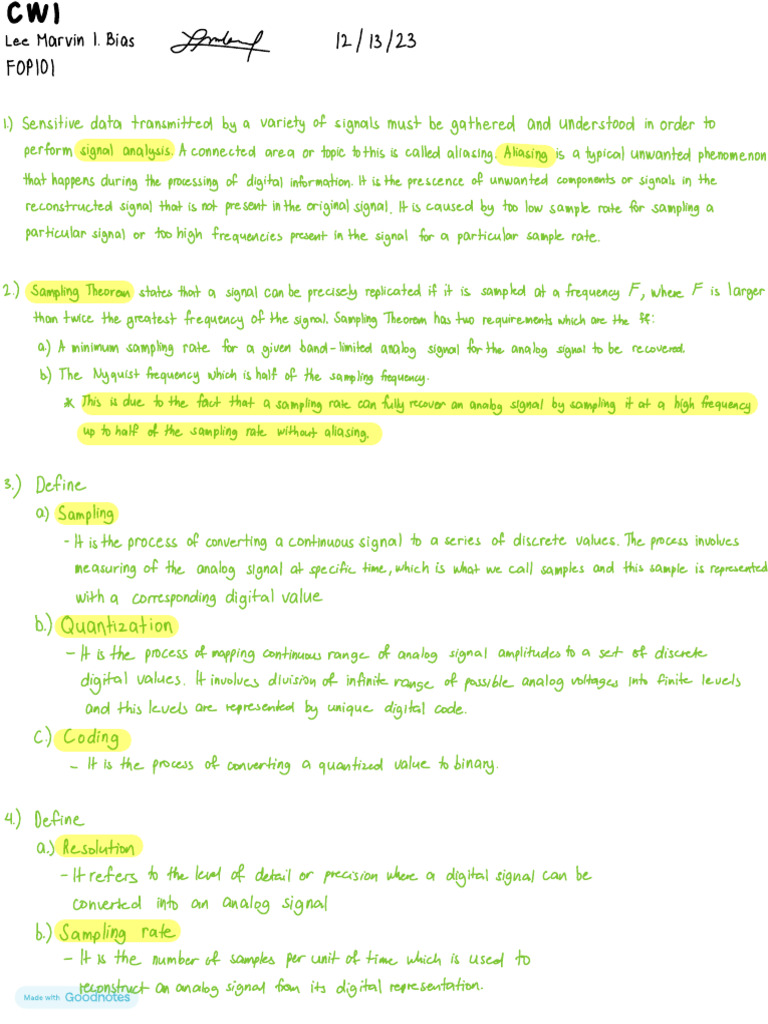 Bias CW1 | PDF | Sampling (Signal Processing) | Computer Science