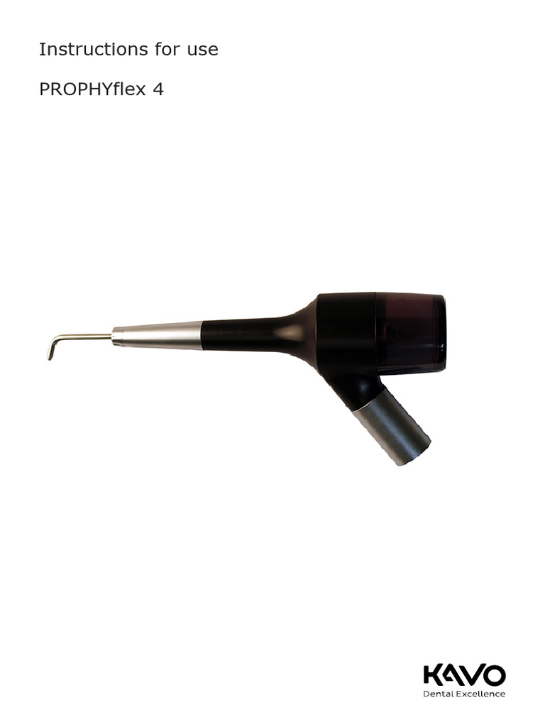 Kerr - KaVo PROPHYflex 4 IFU | PDF | Sterilization (Microbiology) | Medical Device