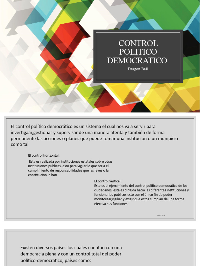Control Politico Democratico | PDF | Democracia | Ideologías políticas
