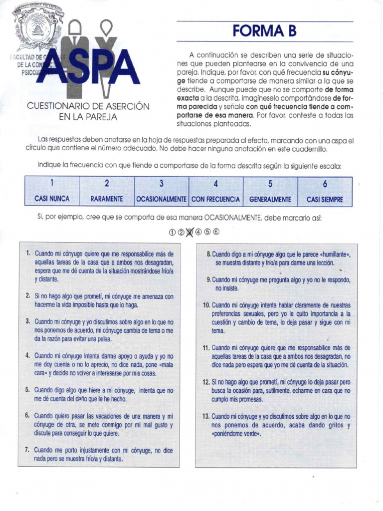 ASPA Formato B | PDF