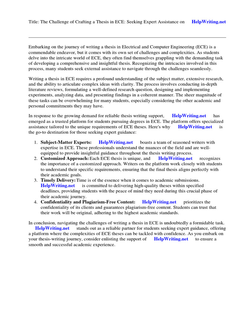 Sample Ece Thesis Topics | PDF | Thesis | Wireless Sensor Network