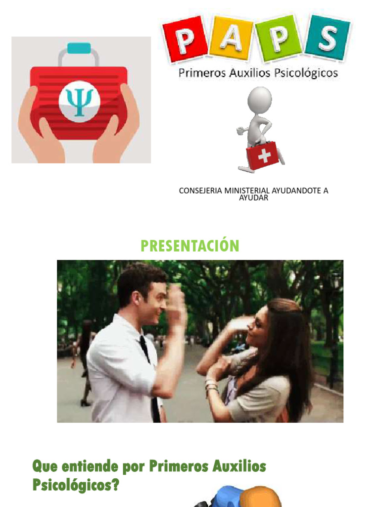Primeros Auxilios Psicológicos ABCDE | PDF | Estrés (biología) | Apoyo social