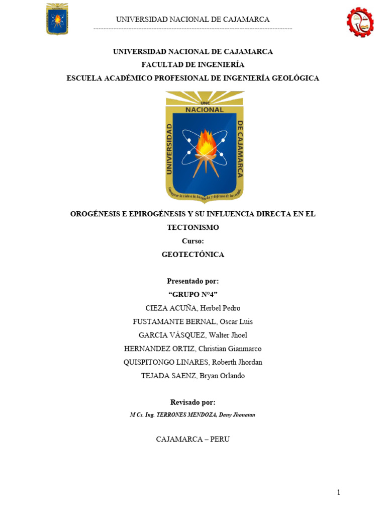 Orogénesis y Epirogénesis en Tectonismo | PDF | Placas tectónicas | Tierra