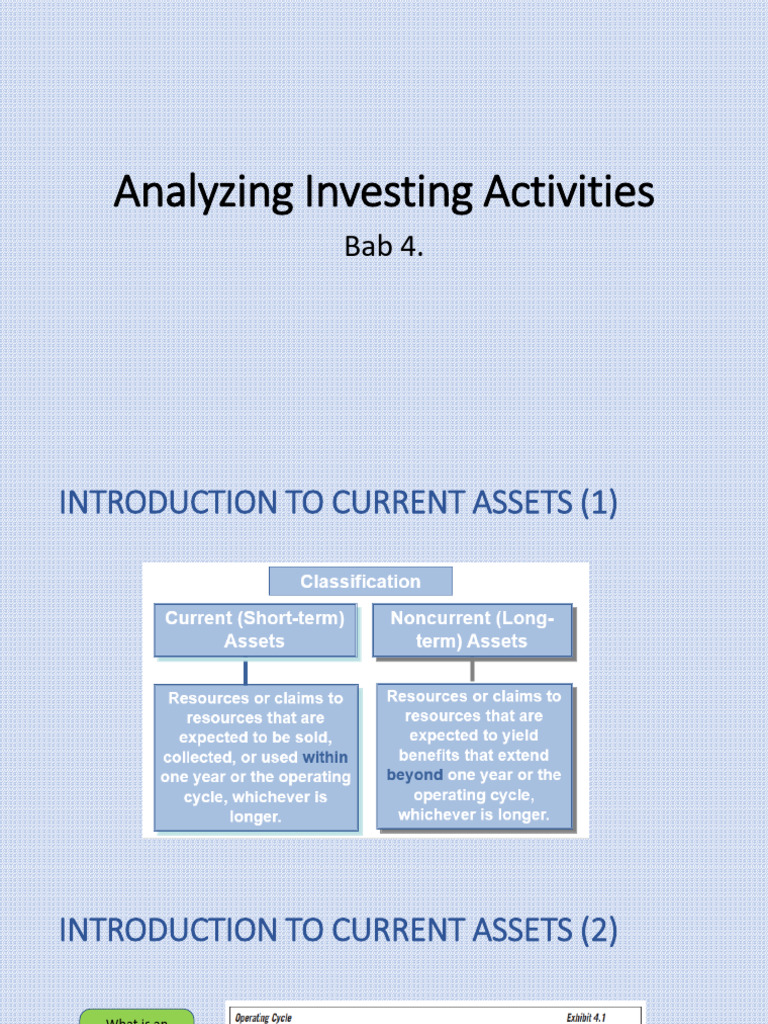 Analyzing Investing Activities | PDF | Inventory | Cost Of Goods Sold