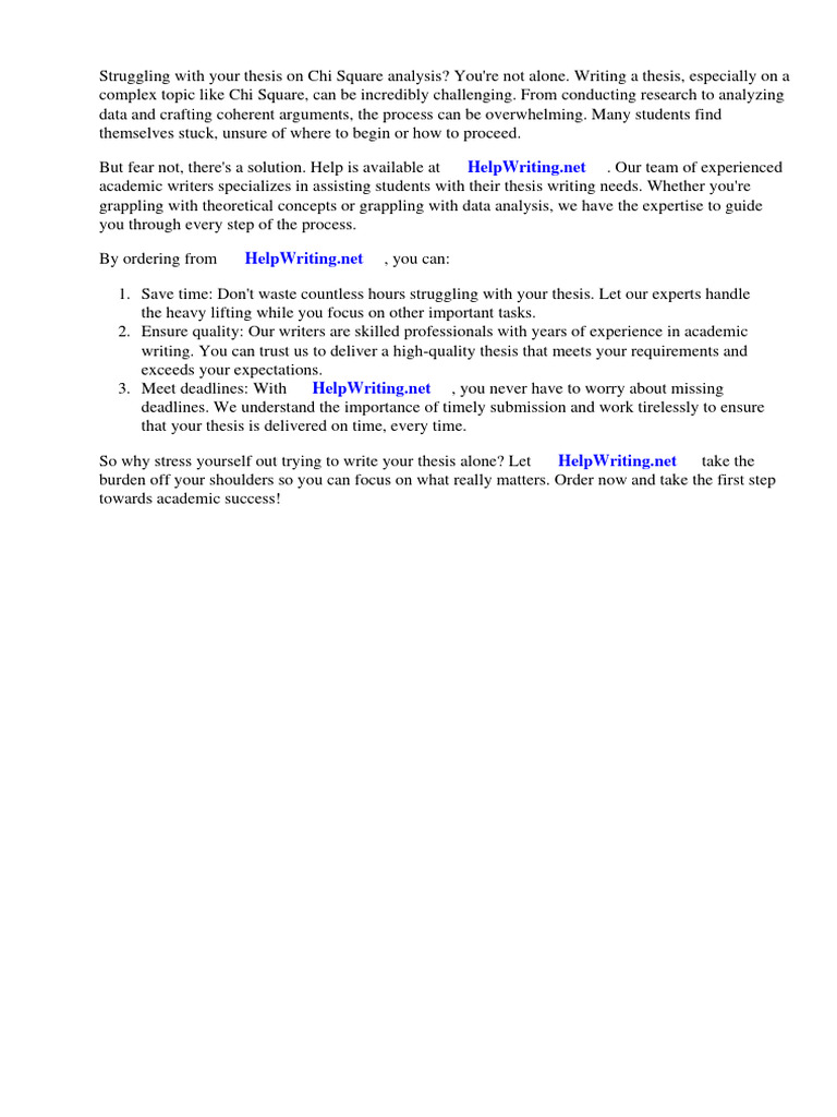 Thesis Chi Square Pdf Chi Squared Test Statistics