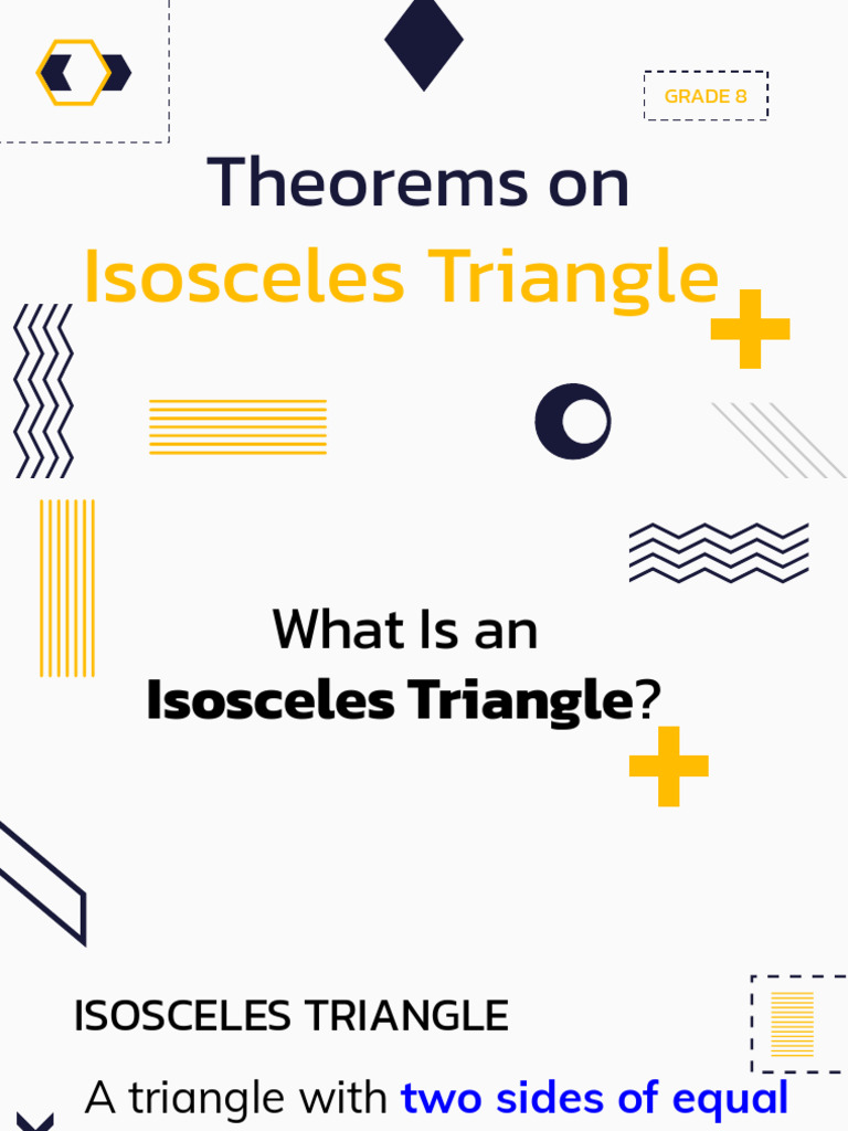Theorems On Isosceles Triangle | PDF | Triangle | Geometry