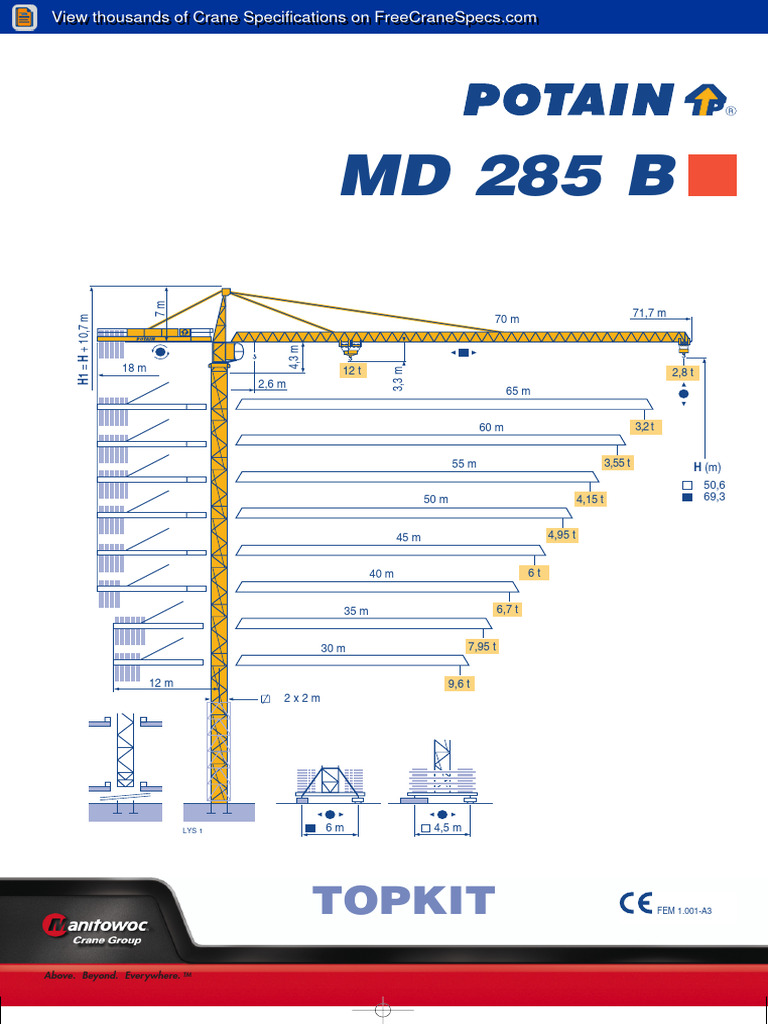 Potain MD 285 B | PDF