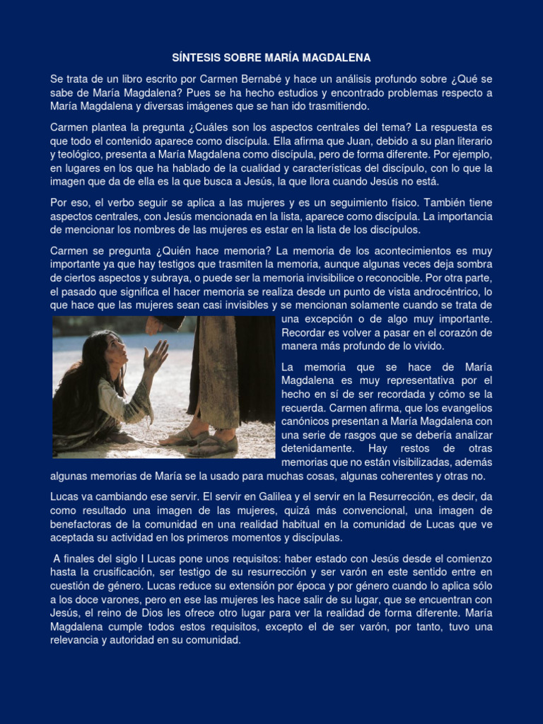 María Magdalena Pdf