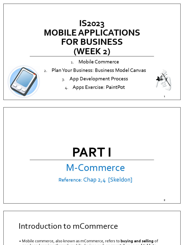IS2023 - Week - 2b Paint - New | PDF | Mobile Marketing | E Commerce
