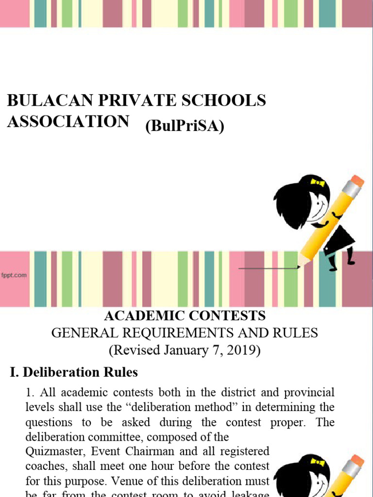 BULPRISA Academic Guidelines | PDF | Mathematics | Question