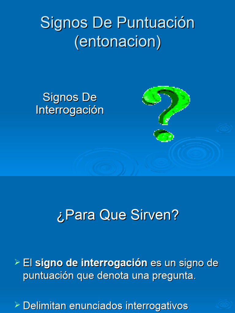 SIGNOS de PUNTUACION Interrogacion - y - Exclamacion | PDF