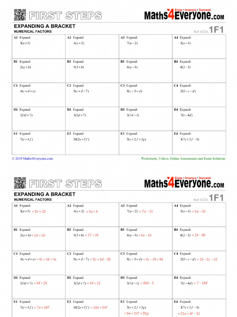 expanding-brackets-numerical-factors-20499 | PDF