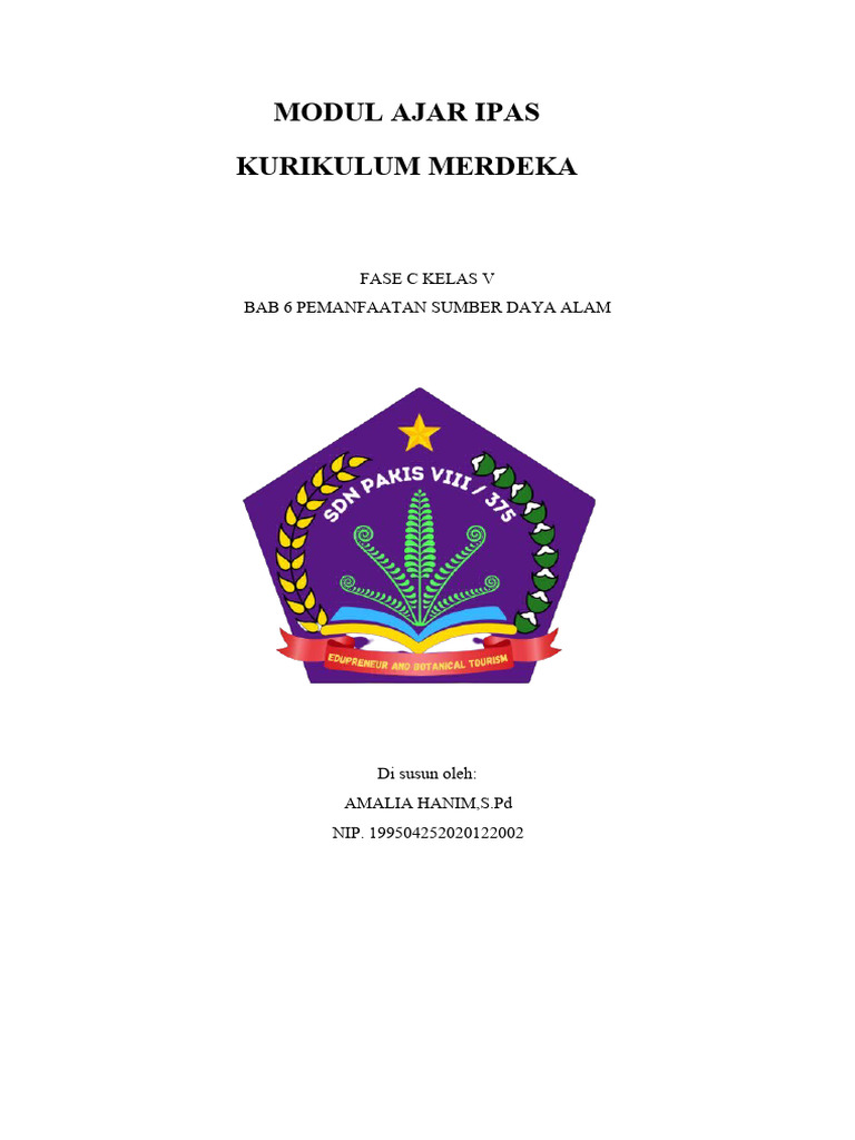 Modul Ajar Ipas Pemanfaatan Sda Kelas 5 | PDF