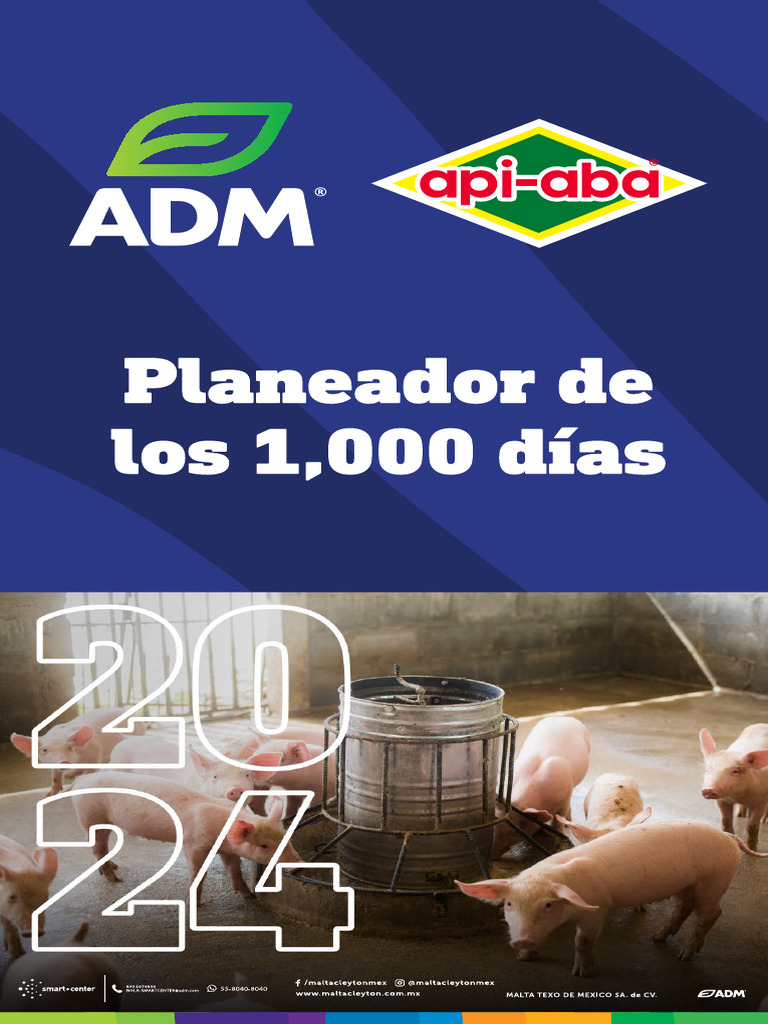 Adm Pecuarios Cerdos Calendario Digital 2024 | PDF