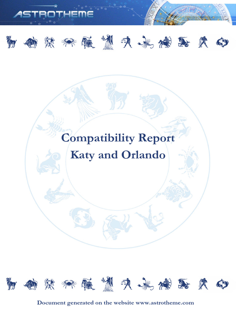 Standard Compatibility Report Katy Perry Orlando Bloom | PDF | Planets ...