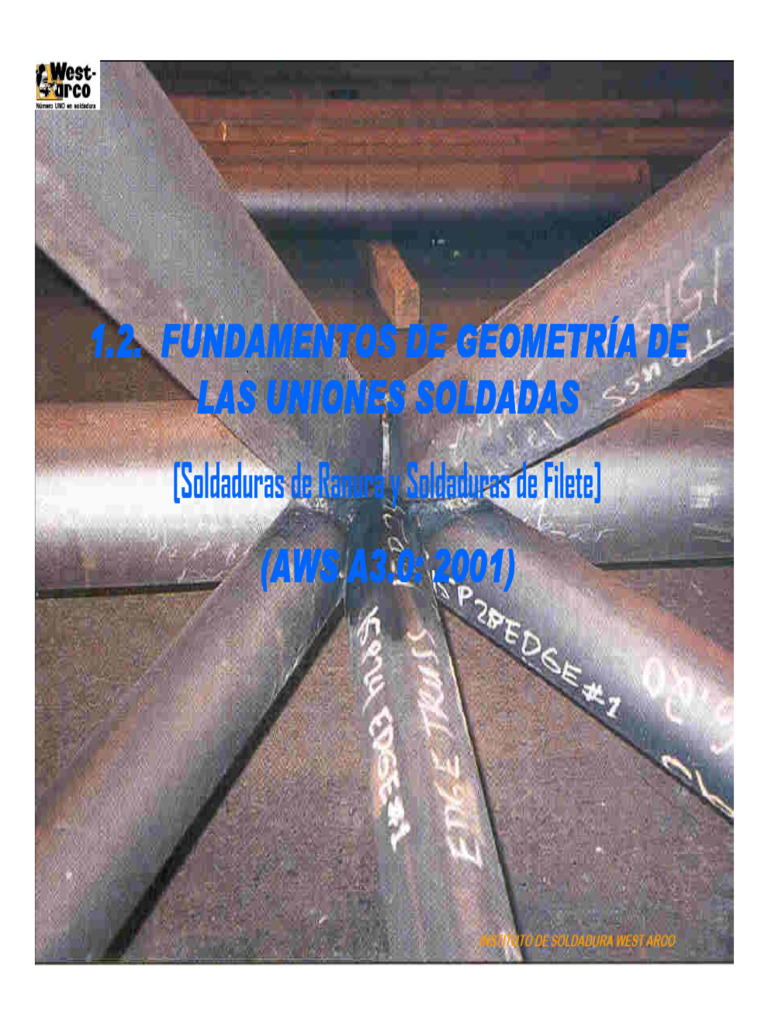Geometria de La Unión Soldada | PDF | Soldadura | Construcción