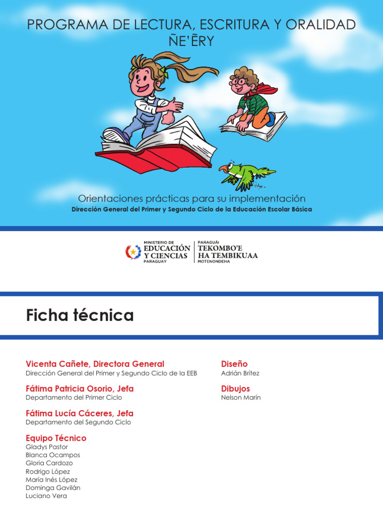 1º-Programa Ñe'ery 1º Y 2º CICLO DE EEB | PDF | Evaluación | Maestros