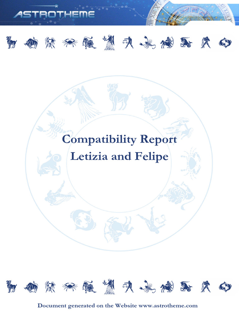 Compatibility Report Letizia Felipe VI | PDF