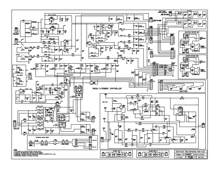 Yaesu G-5500DC Rotator Controller Schematic Diagram | PDF