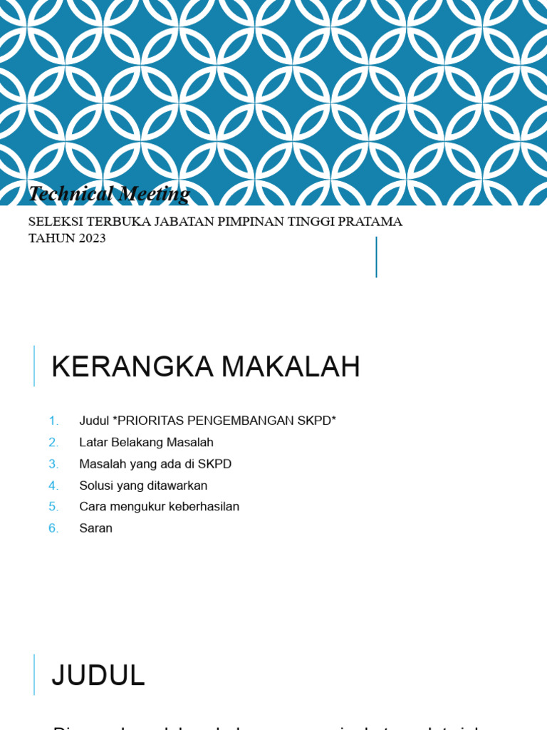 Sistematika Penulisan Makalah Selter JPT Pratama | PDF | Karier & Perkembangan