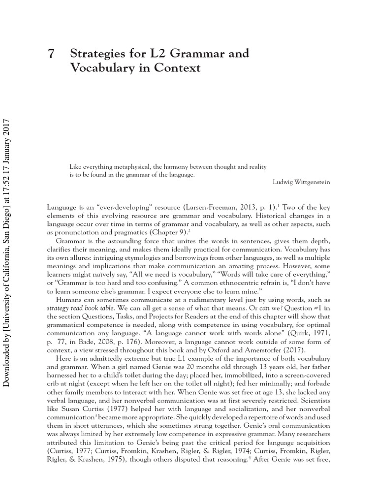 Wittgenstein 2017 | PDF | Second Language | Learning