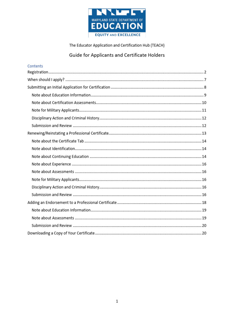 TEACH Applicant Guide | Download Free PDF | Criminal Record | Identity Document